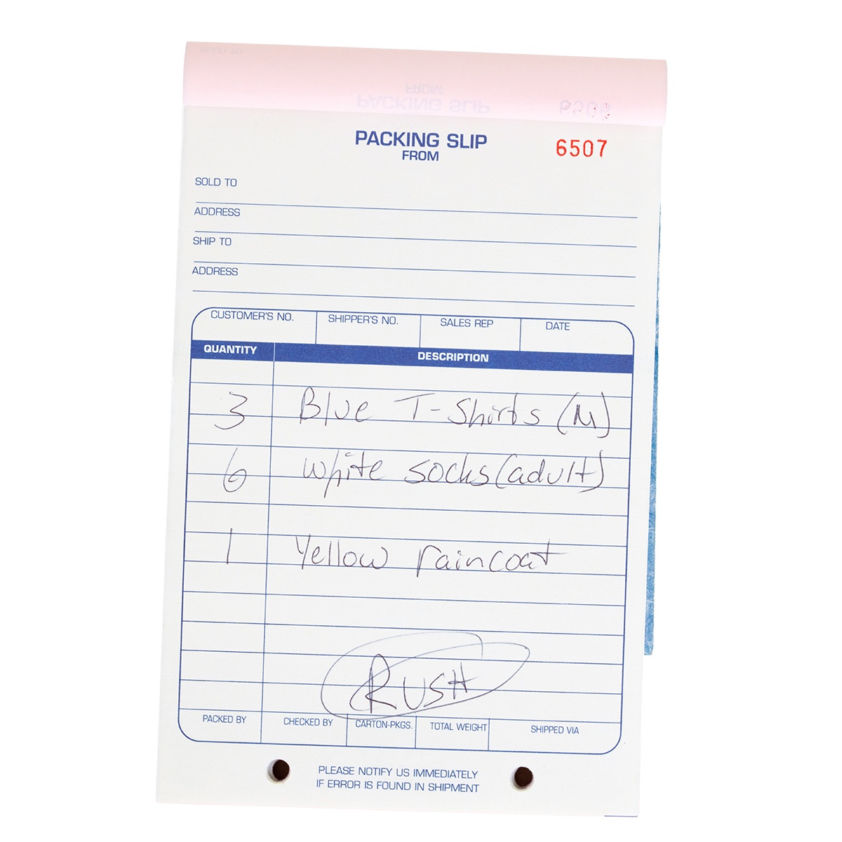 Packing List Forms - Printix